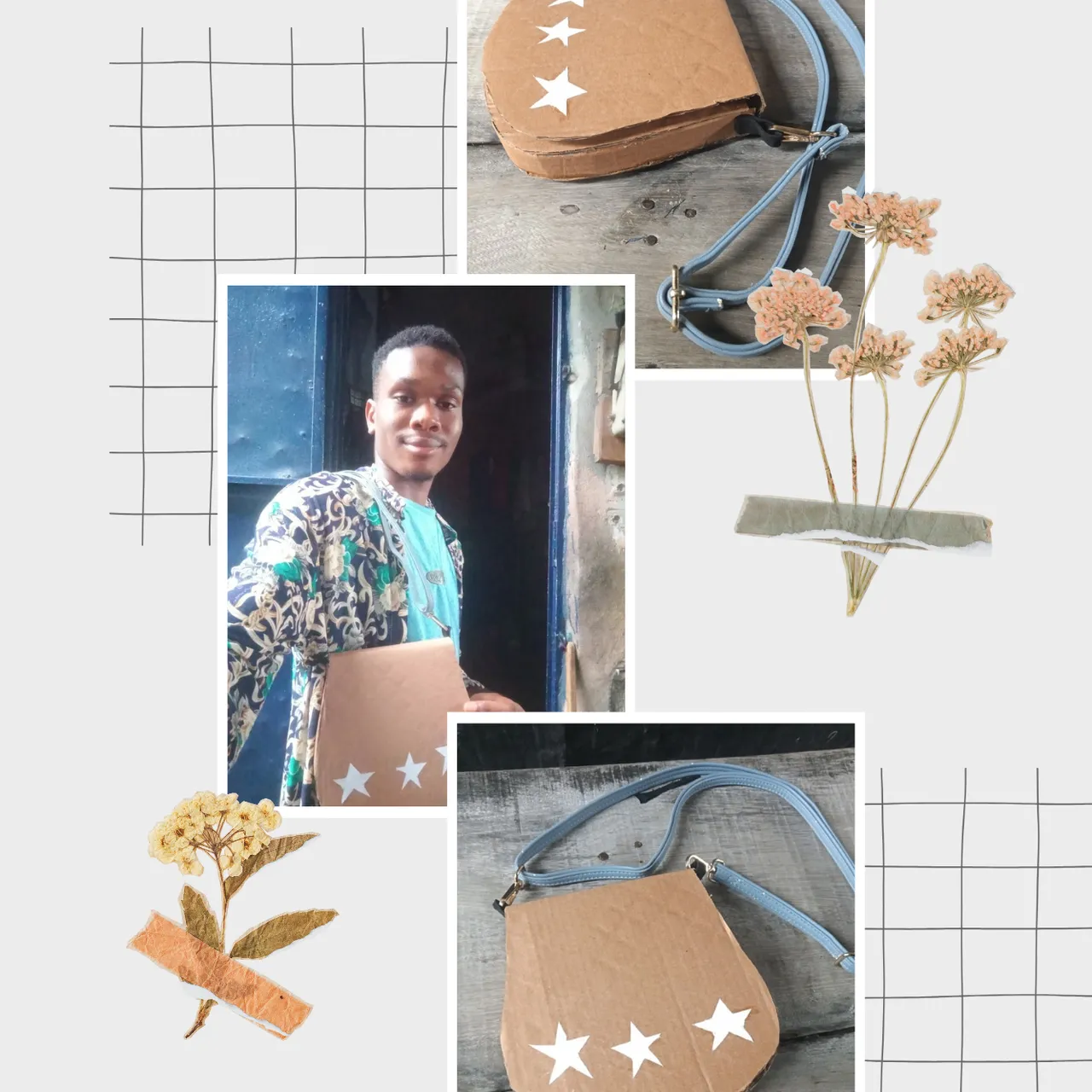 DIY : How to make a handbag with cardboard