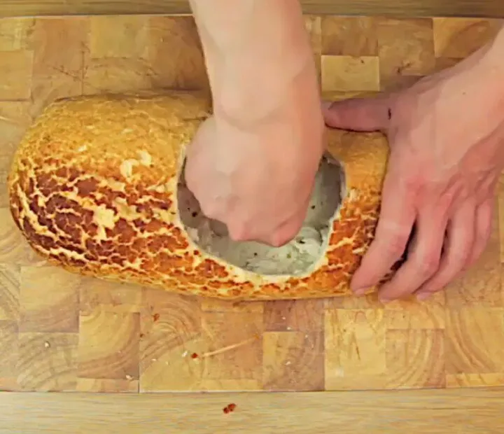 Gefülltes Brot, wunderbare Idee für das Mittagessen🍞