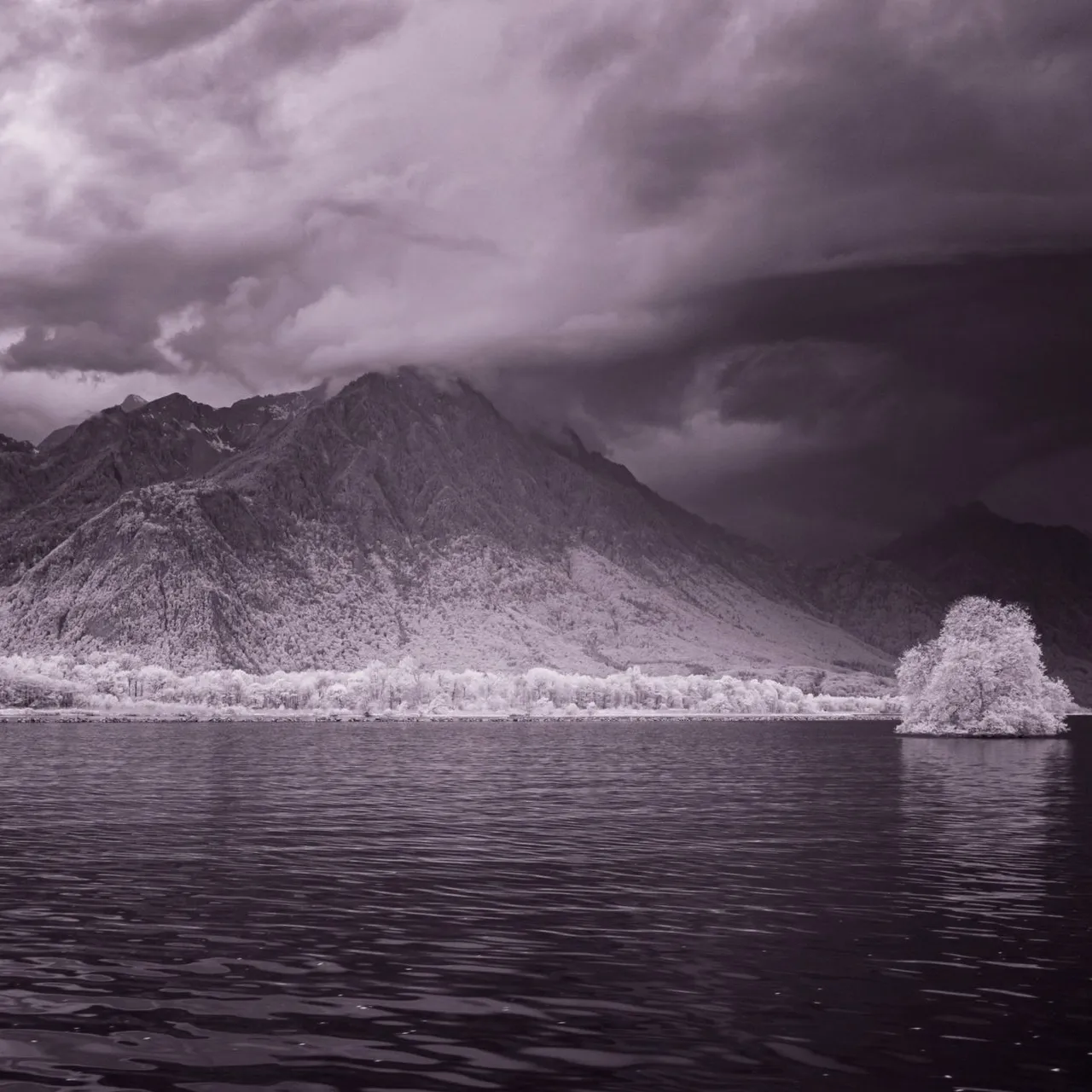 Infrared photography experiment for mental health