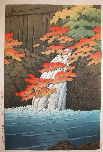 Autumn Waterfall ~ Haiku of Japan