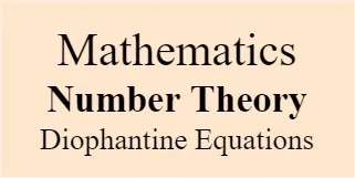 Mathematics - Number Theory - Diophantine Equations
