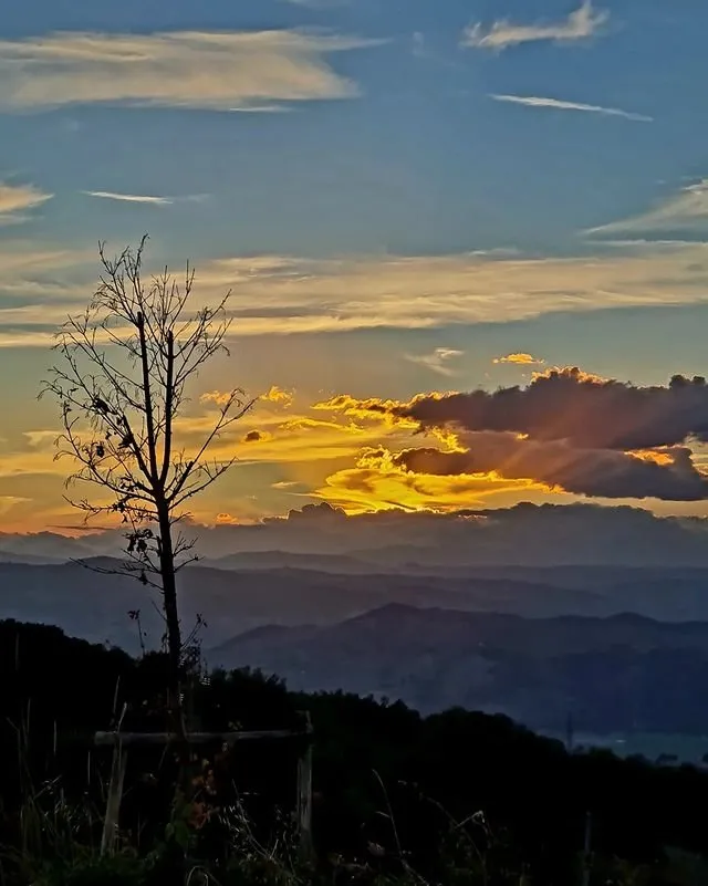 Wonderful sunset view