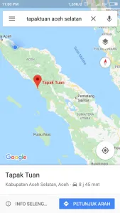 The story of jumbo footprints "tapak tuan tapa" in Aceh Indonesia