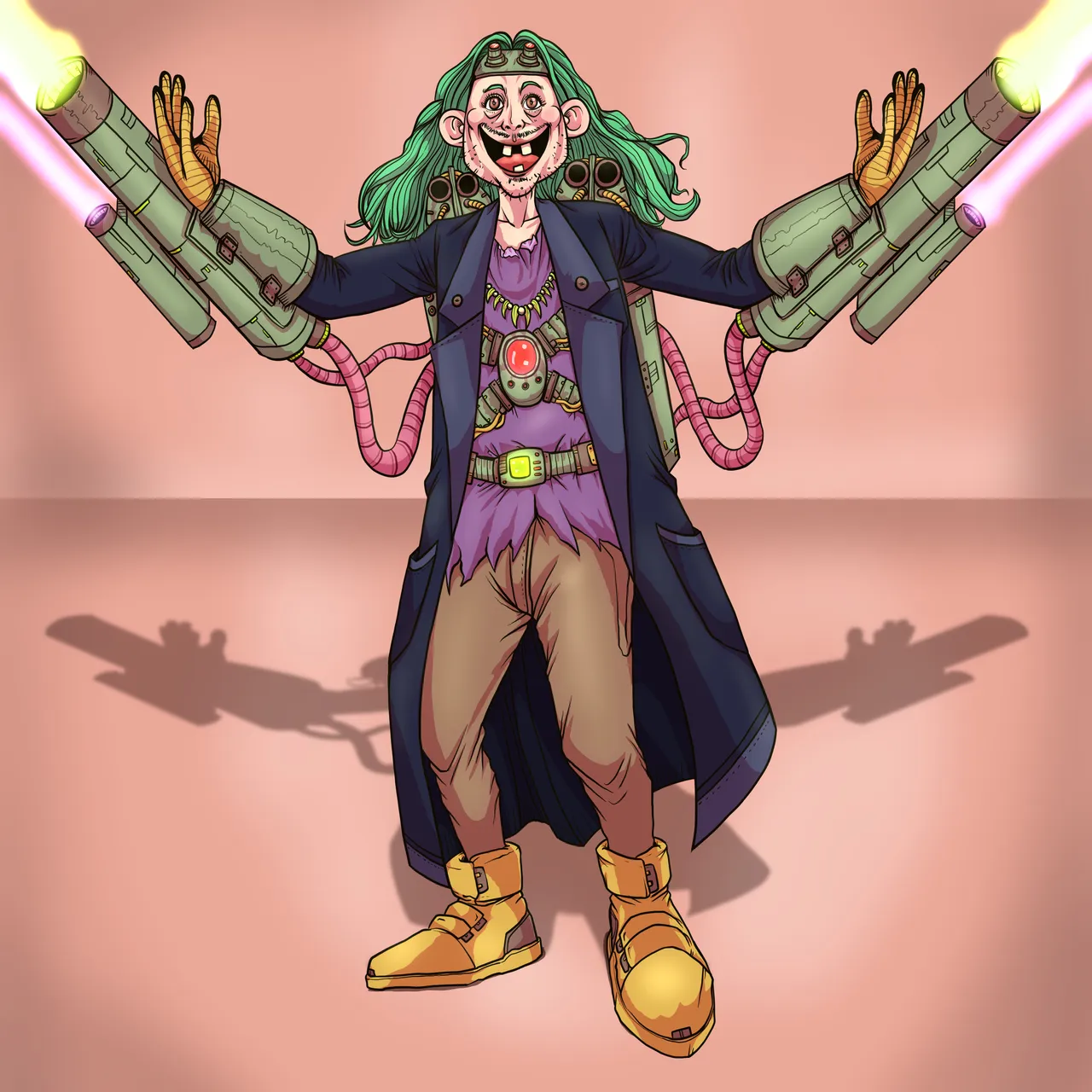 Laser bazooka man, Digital Art