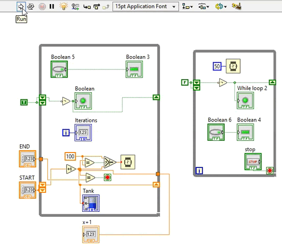 Labview Structures While Loop Enes