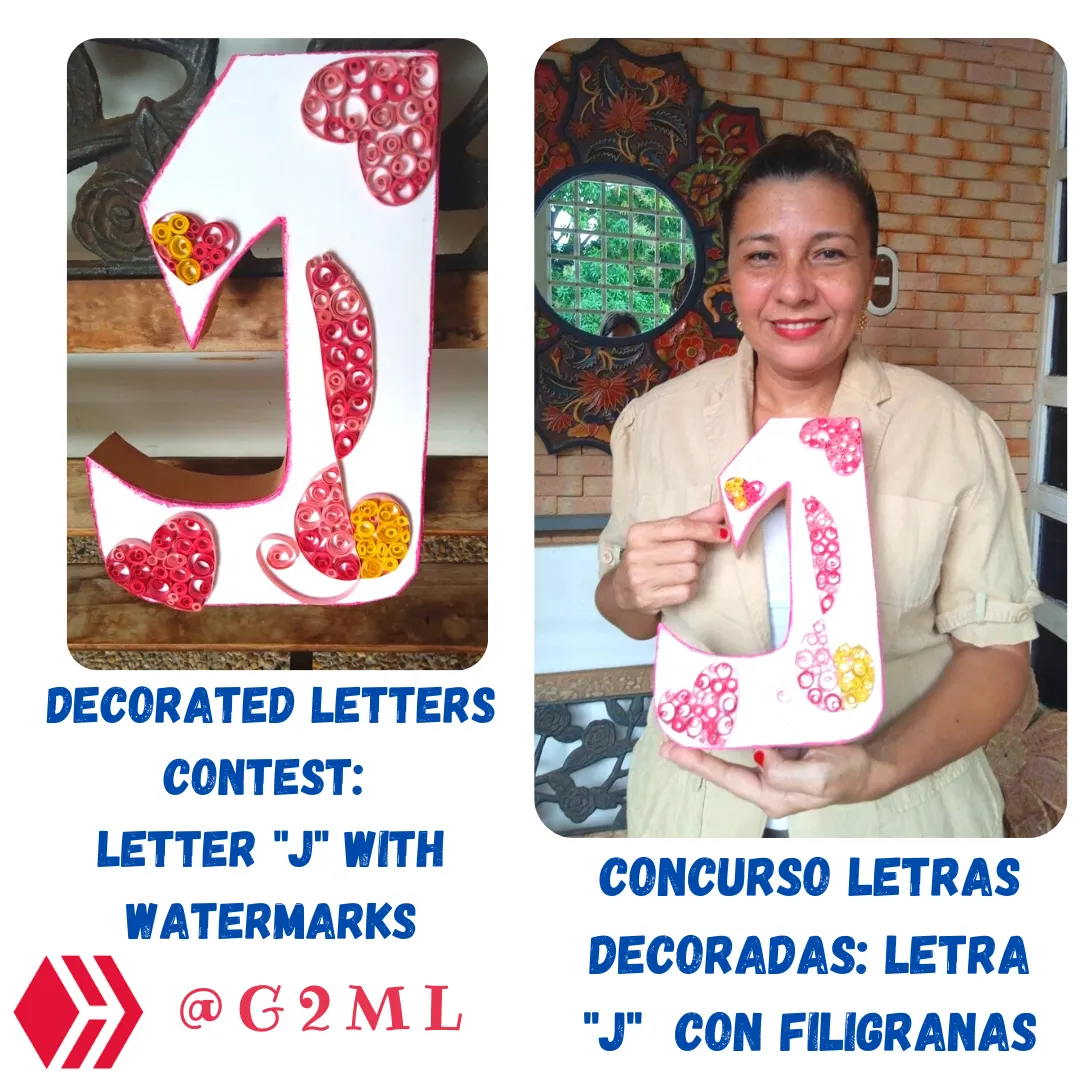 DECORATED LETTERS CONTEST: LETTER "J" WITH WATERMARKS /CONCURSO LET...