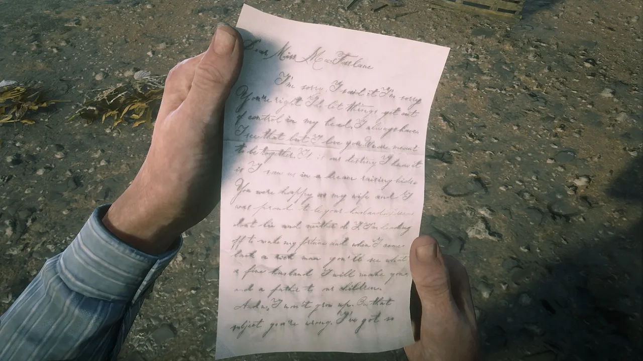 The walker's letter - RDR 2!