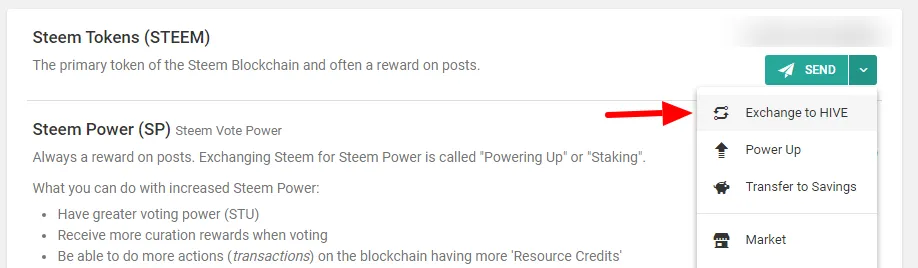 Integrating STEEM to HIVE exchange feature from @swap.app