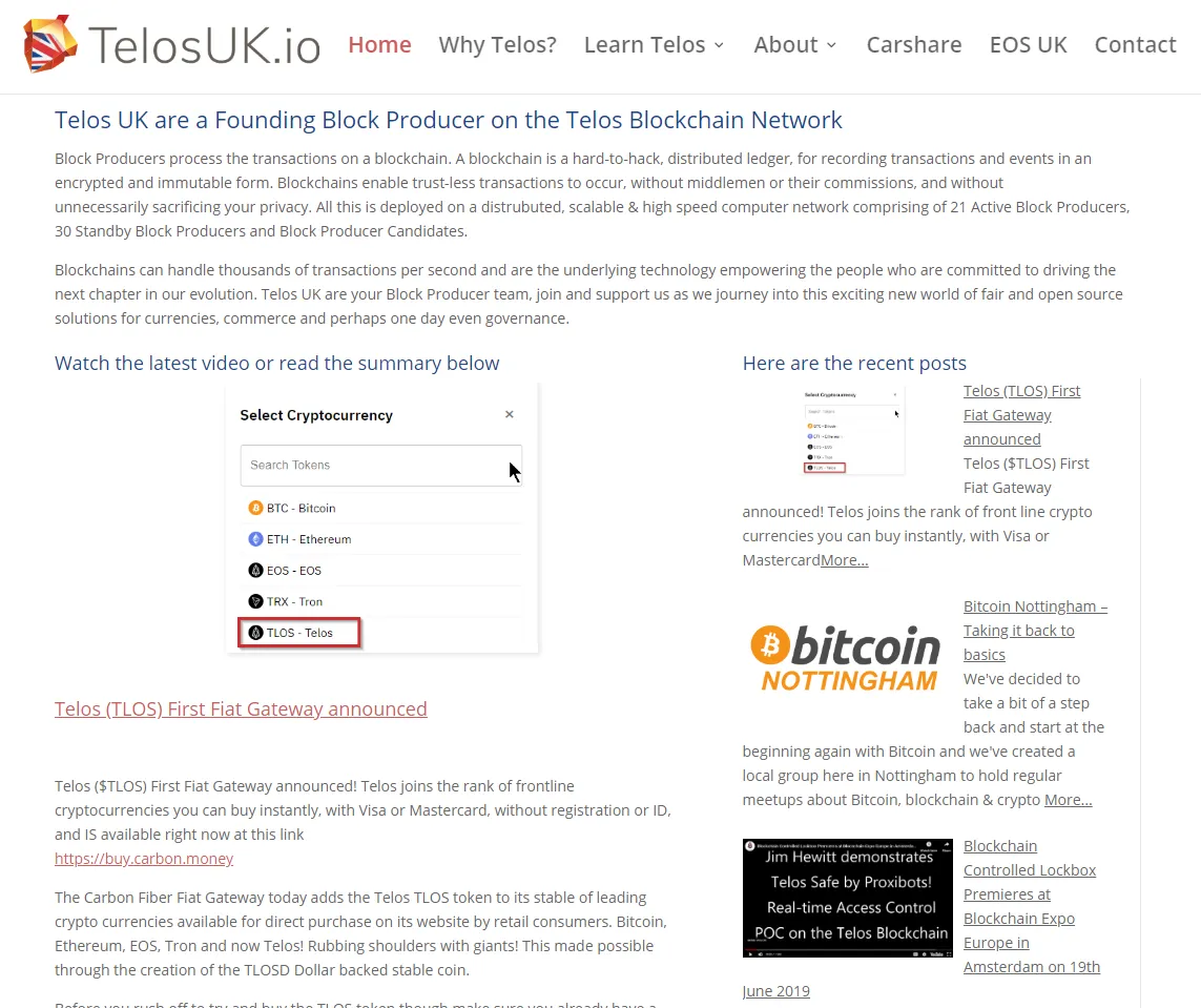 PSA from Telos UK. Telos Ticker Symbol is TLOS. When referring to T...