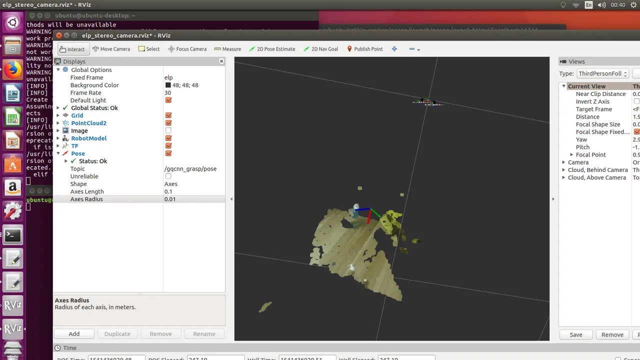 Computer Vision for ROS and Robotic Arms