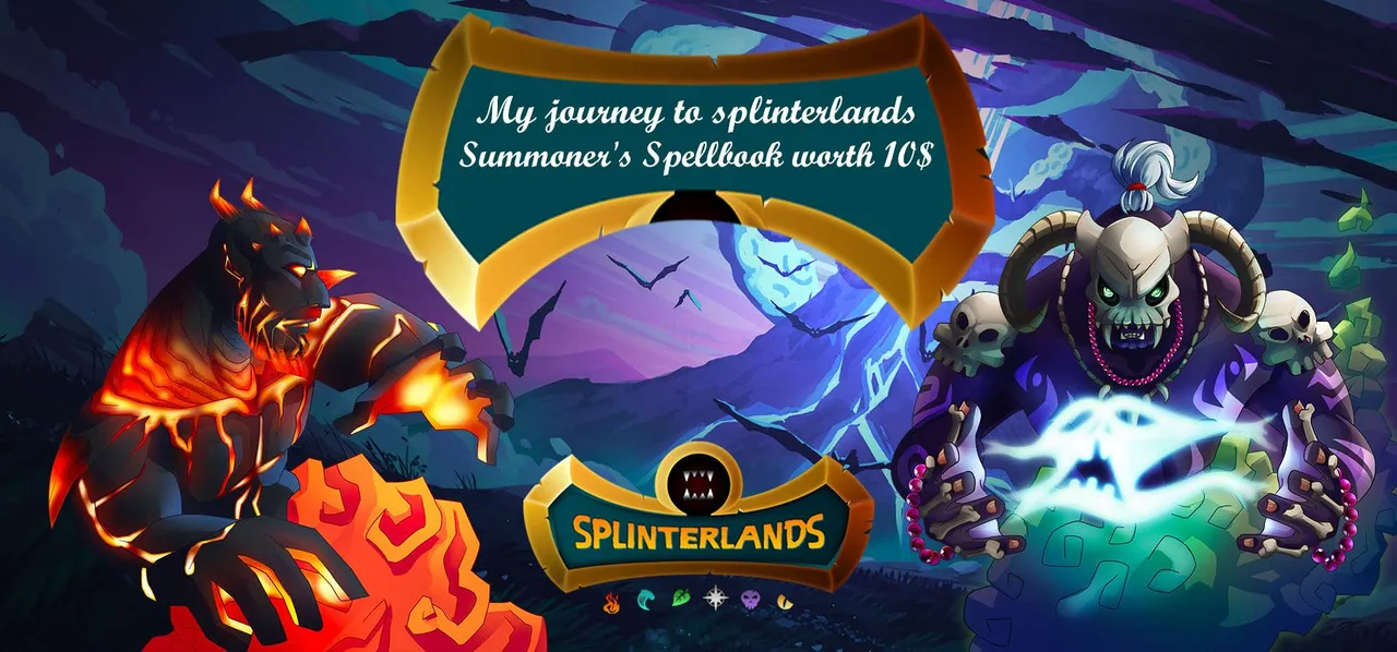 My journey to splinterlands: Summoner's Spellbook worth 10$.