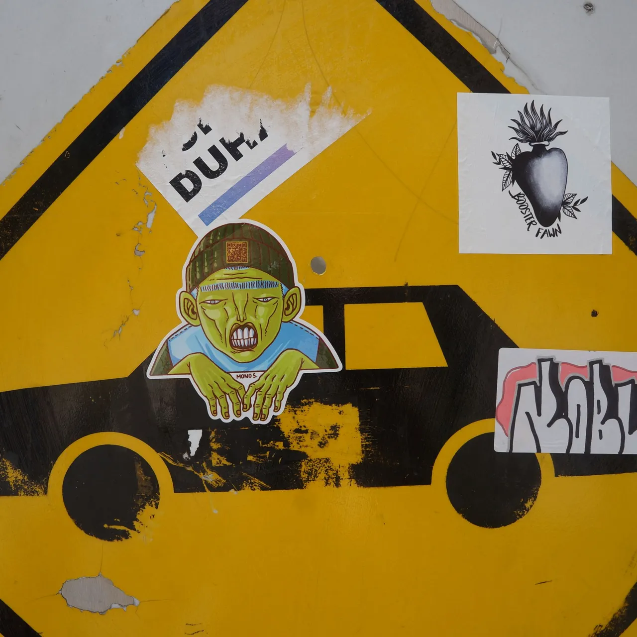 Sticker Art #049 MonoSourcil & Busted Muffin, Montreal