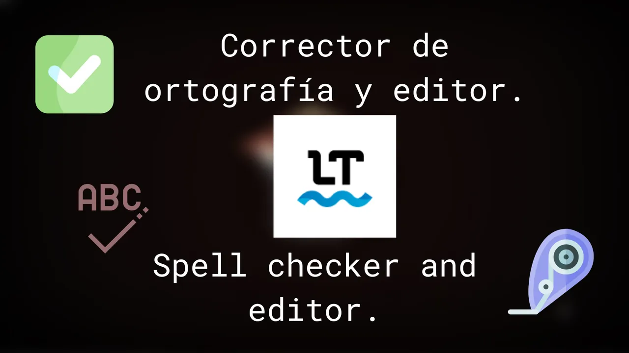Editor de texto y corrector de ortografía. // Text editor and spell...