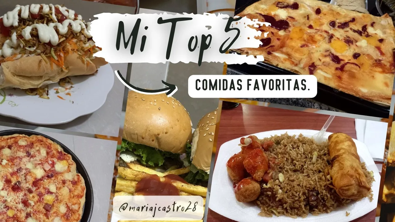 Mi top 5 comidas favoritas •• Iniciativa | My top 5 favorite foods ...