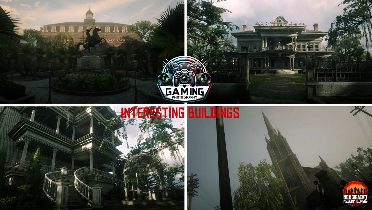 Interesting Buildings in Red Dead Redemption 2.