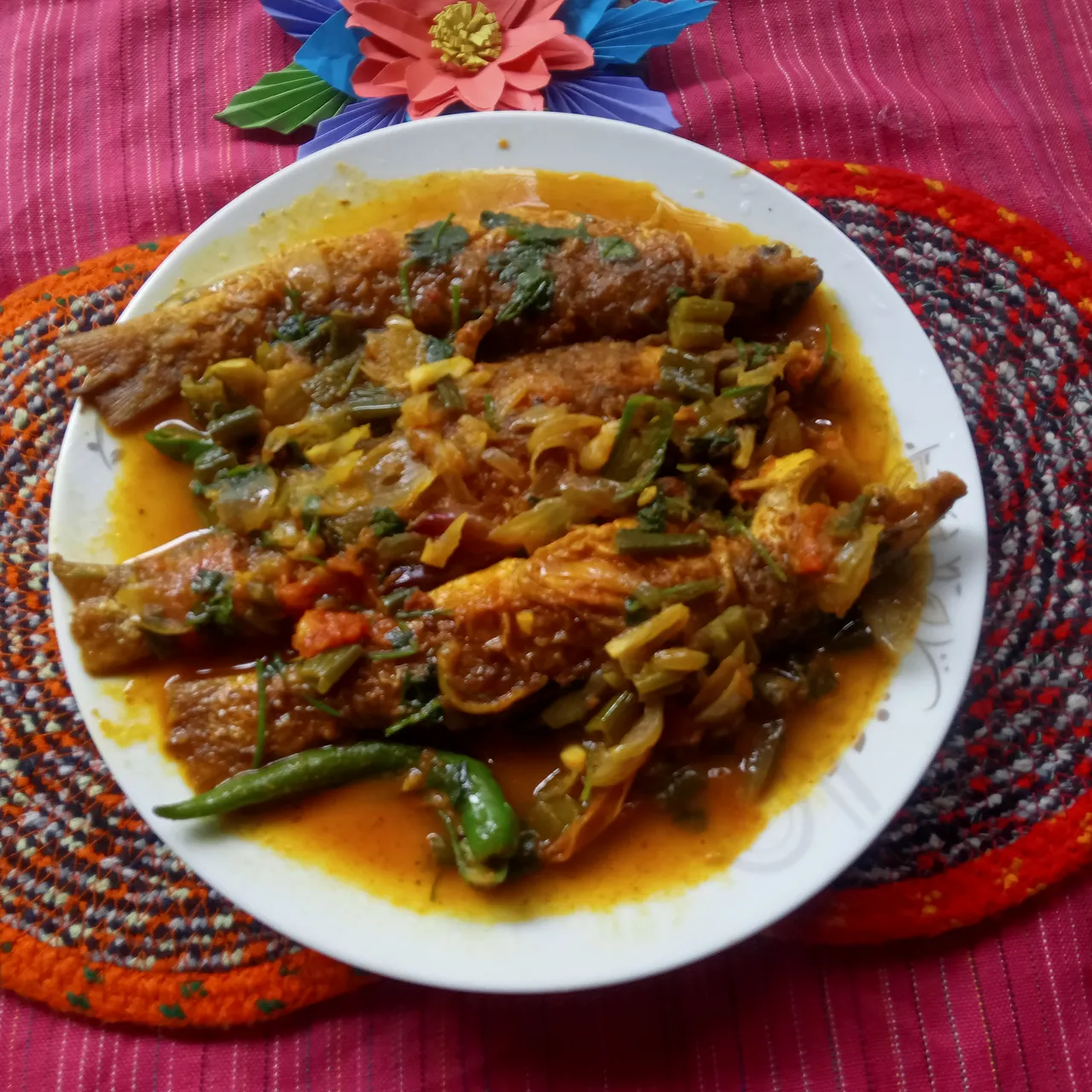 Bata Labeo Fish Roasted with Tomatoes -Tasty Friday