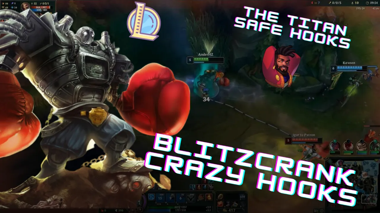 League of Legends: Blitzcrank CRAZY HOOKS | It is beautiful to hook...