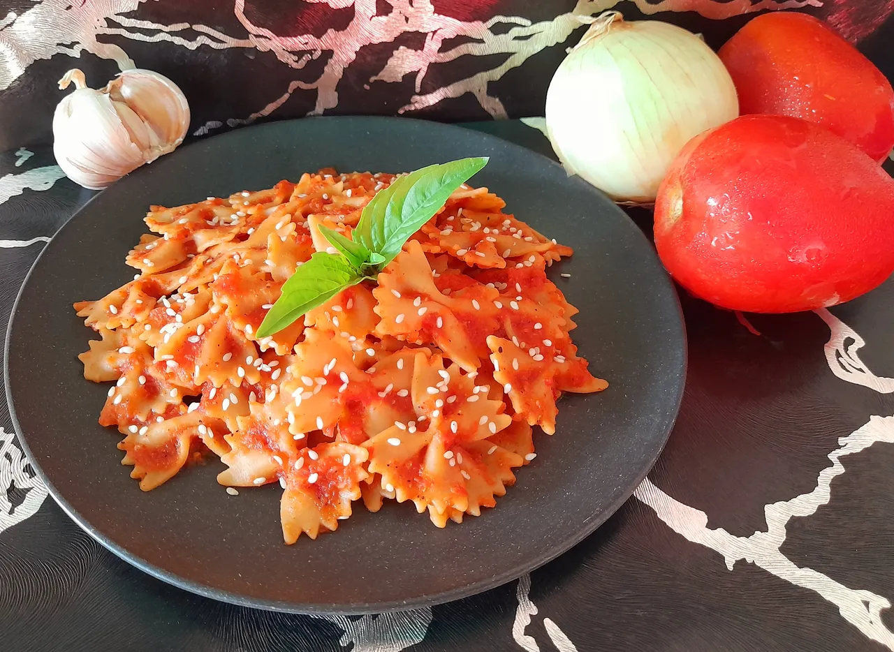 [ESP-ENG] Deliciosa Pasta Farfalle Integral Guisada, te enseño paso...