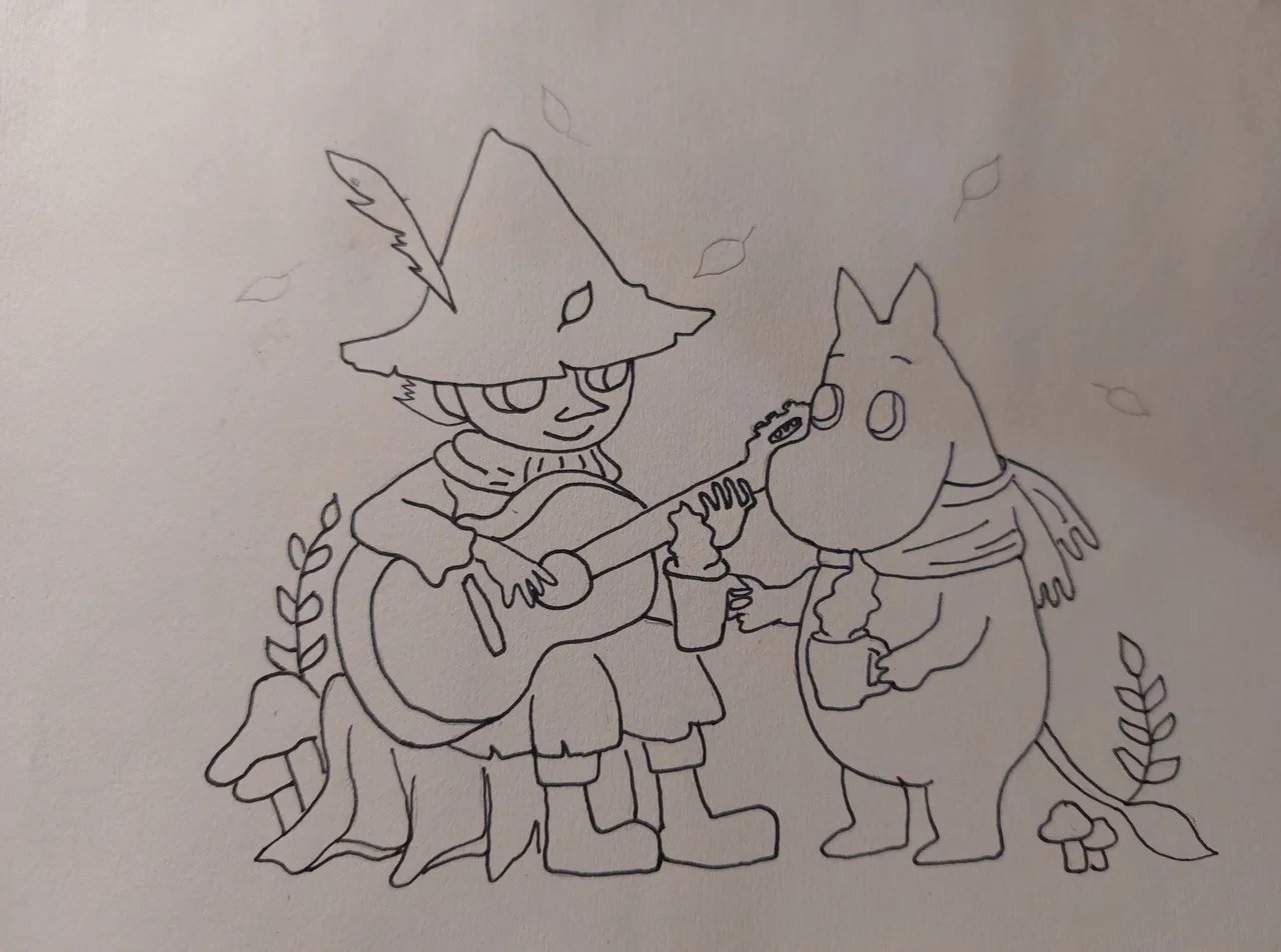 Moomin and Snufkin (Welcome autumn!)