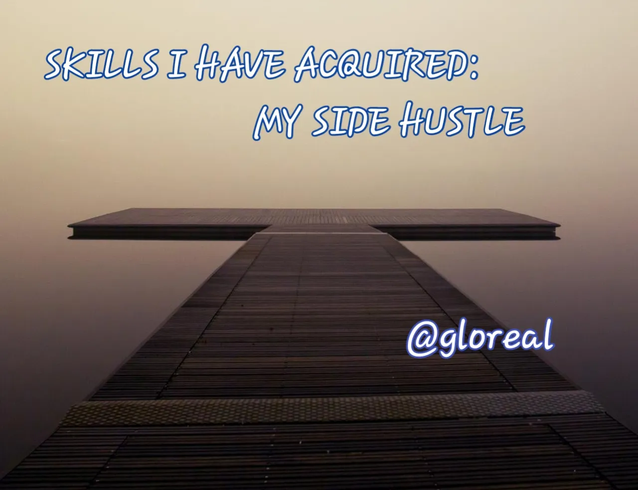 Skills i have acquired: My Side Hustle.