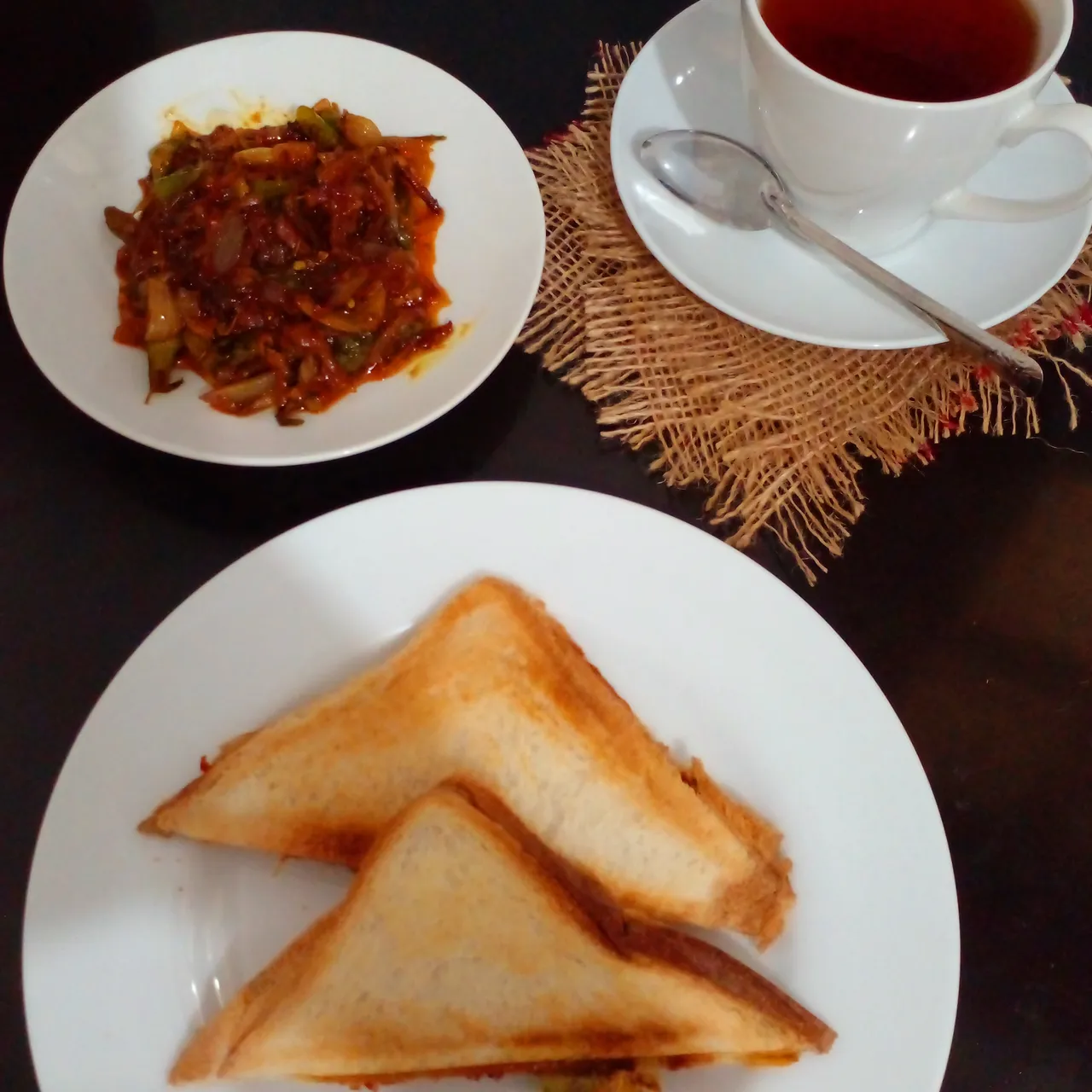 Shall we make a change to tee time? / delicious sini sambola with t...