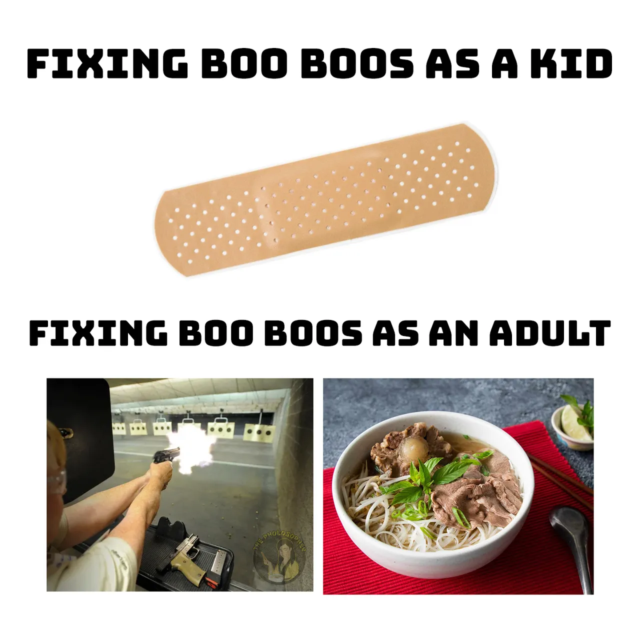 Now that's how to fix a boo boo!