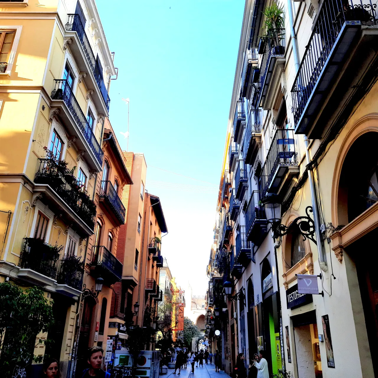 Historic Streets and Classic Buildings in the Heart of Valencia, Sp...