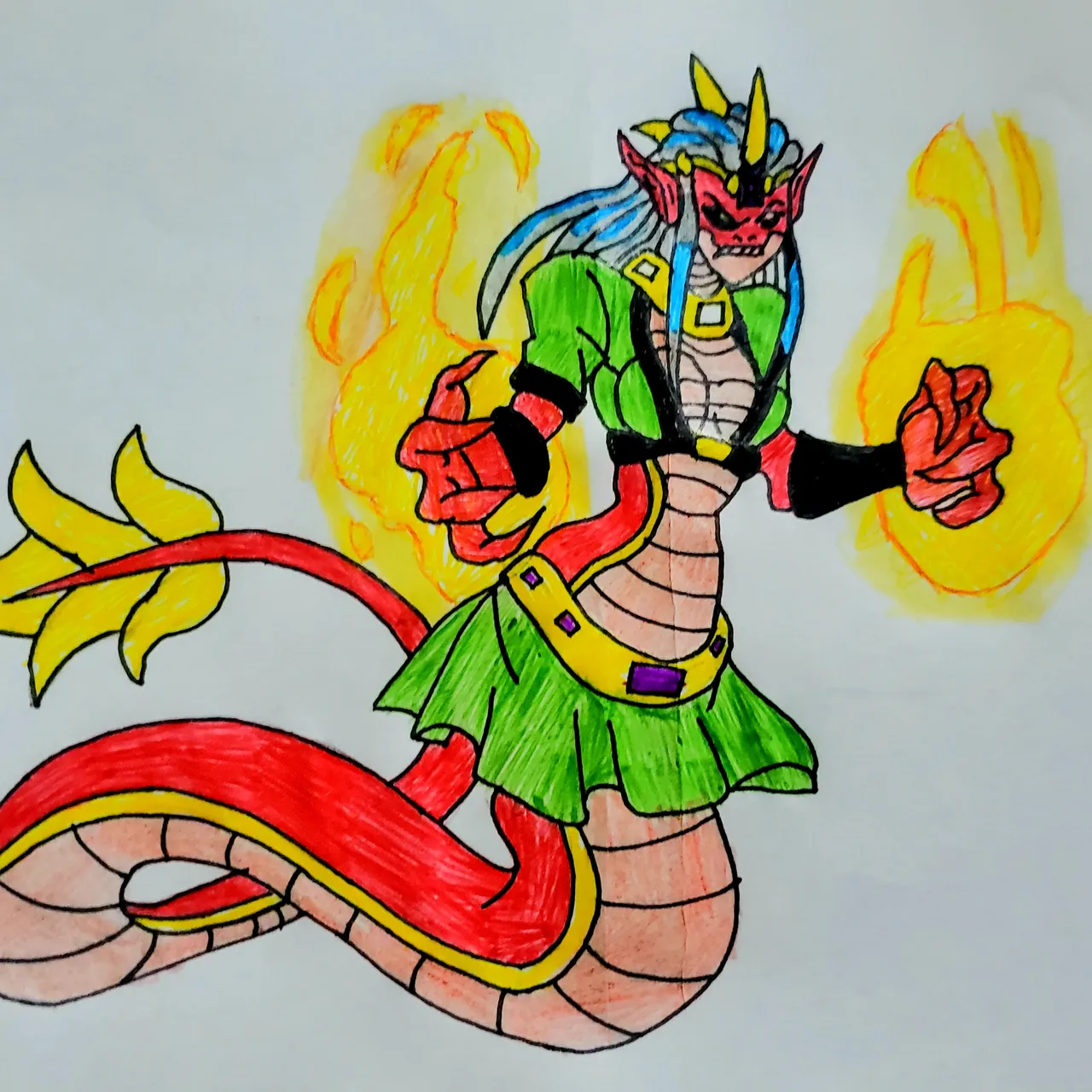 Fanart of Naga Fire Wizard