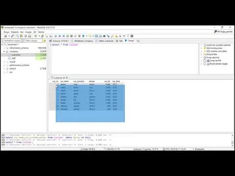 IS NULL-IS NOT NULL-HAVING-UCASE-LCASE Commands Application On The ...