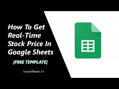 How to Create a Real-time Stocks Portfolio Tracker in Google Sheets