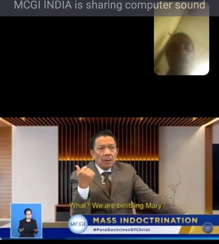 Culmination of The MCGI Mass Indoctrination Program. 26/10/2023