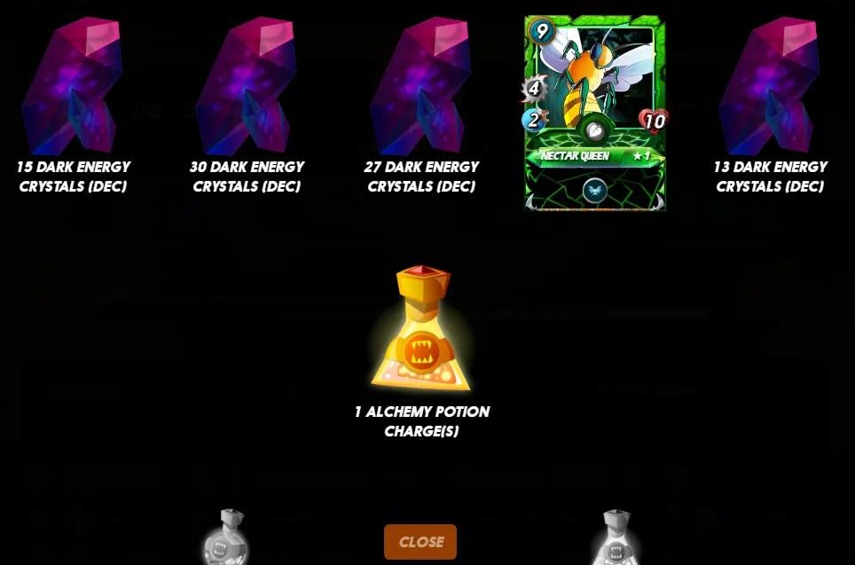 1 card in DQ rewards