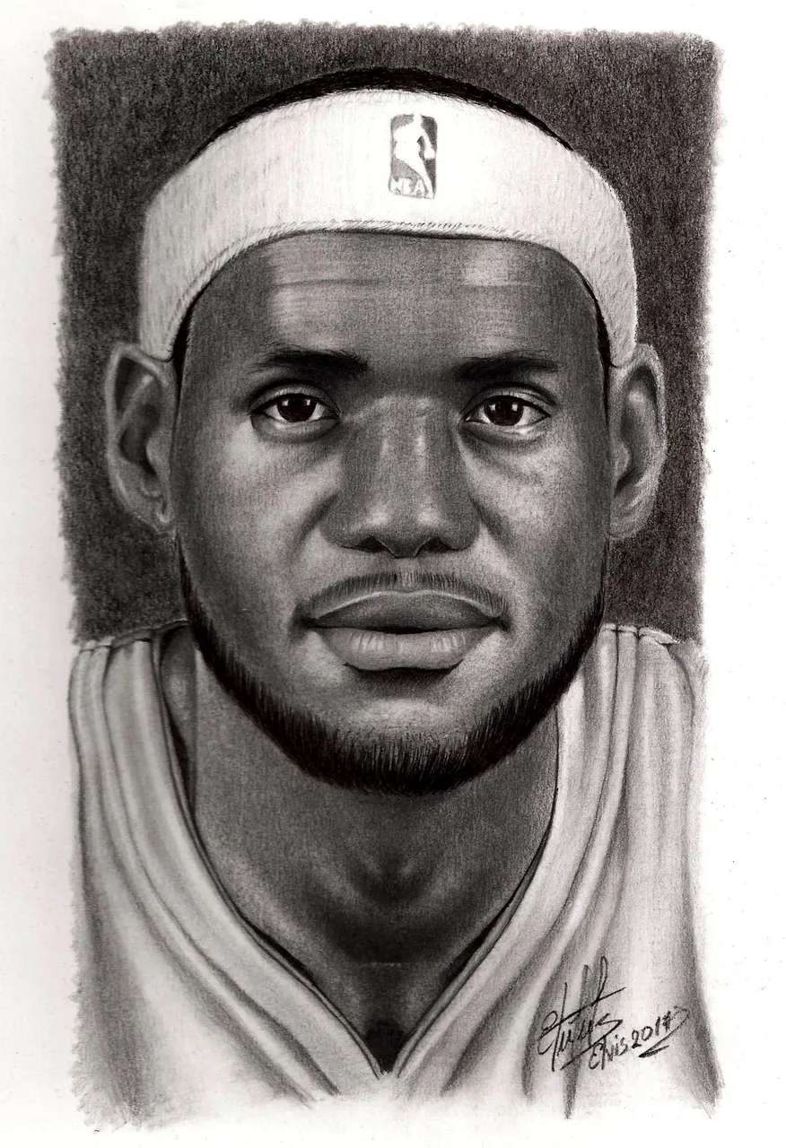 My first Realistic drawings. Drawing Basket Lebron James.. Mis prim...