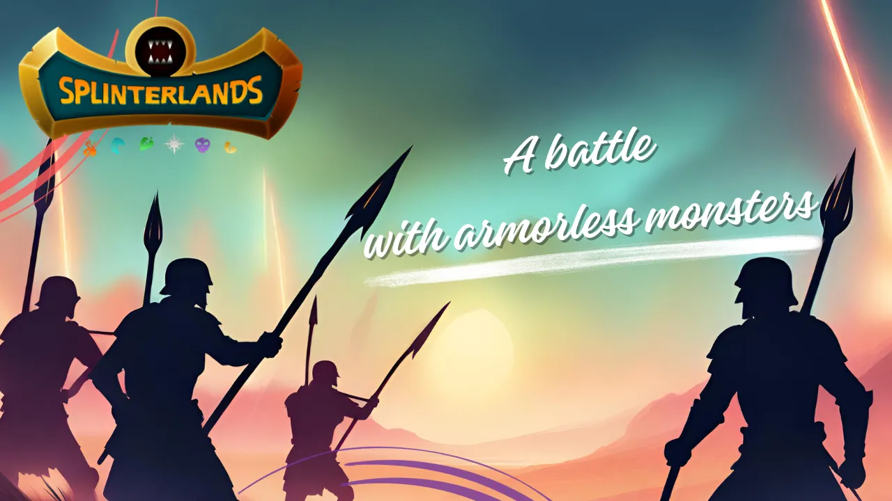 A battle with ARMOR LESS monsters.