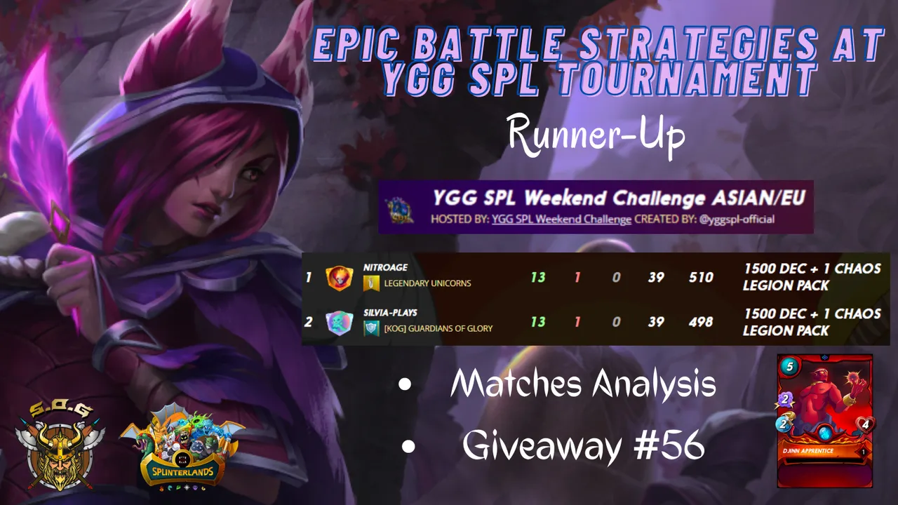 EPIC BATTLE STRATEGIES AT YGG SPL TOURNAMENT (RUNNER-UP) & GIVEAWA...