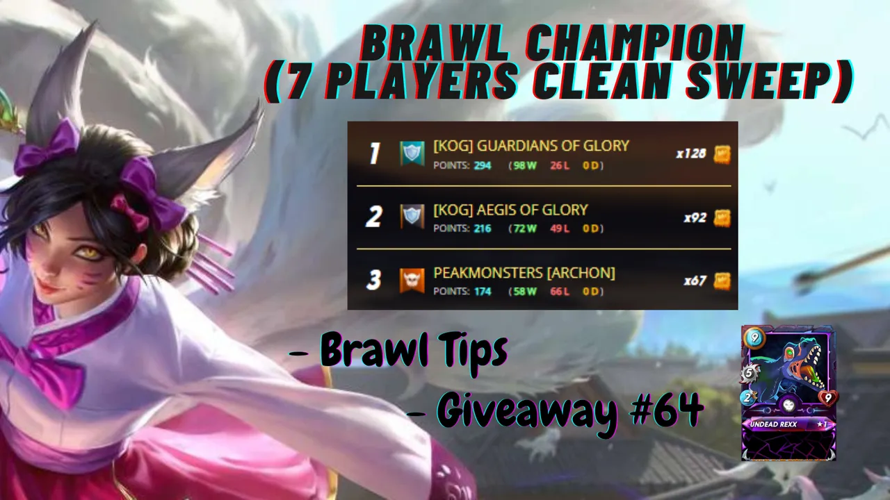 BRAWL CHAMPION AND EPIC BATTLES (7 PLAYERS CLEAN SWEEP) & GIVEAWAY ...