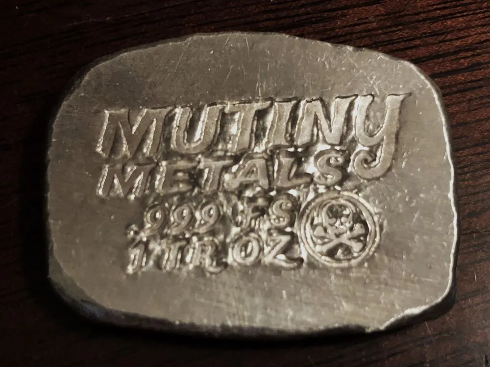 Mutiny Metals Sea Nymph Silver Bar