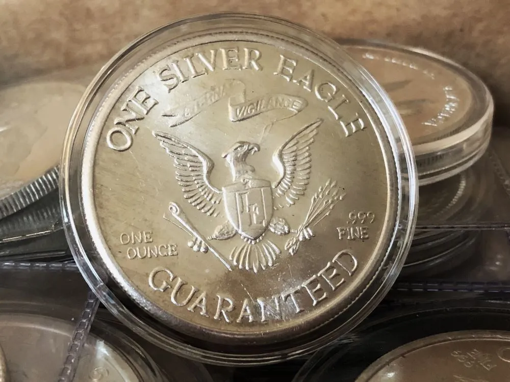 Vintage 1974 Liberty Lobby George Washington Silver Round