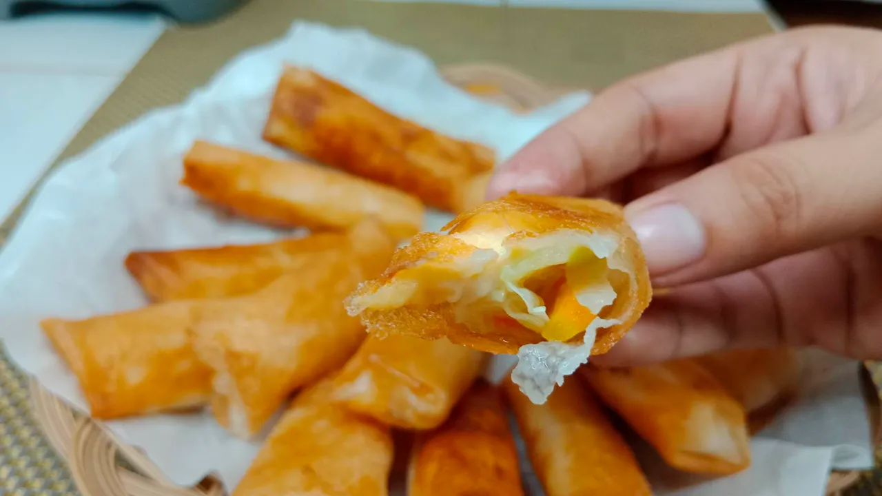 Vegetable Lumpia with Cheese!