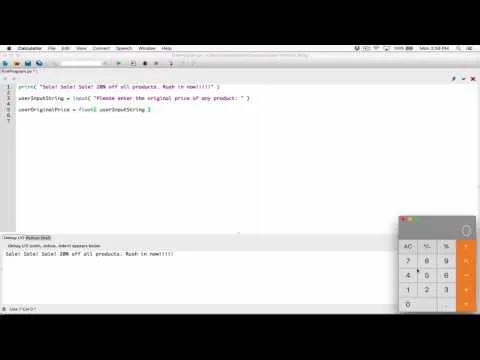 24. Calculating a percentage example program - Learn Python