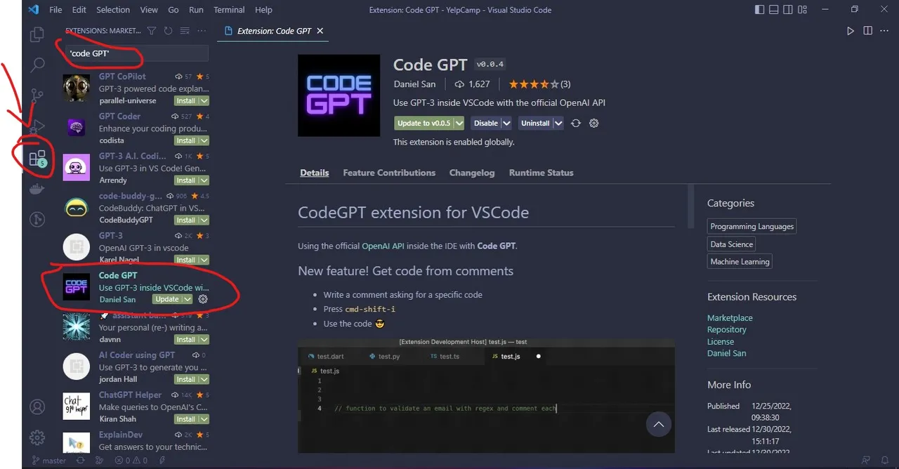 [ESP/ENG] Chat GPT en Visual Studio Code./ Chat GPT in Visual Studi...
