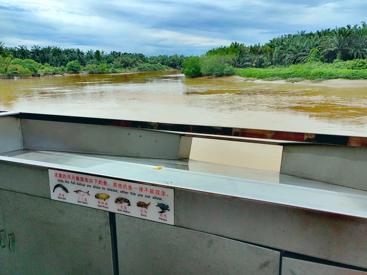 Let's visit the beautiful Chinese temple along the Langat river, in...