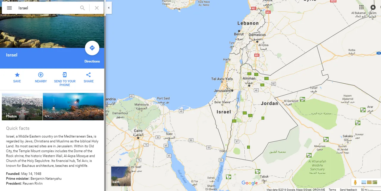 Google Wipes Palestine off their Maps - Only Israel Remains