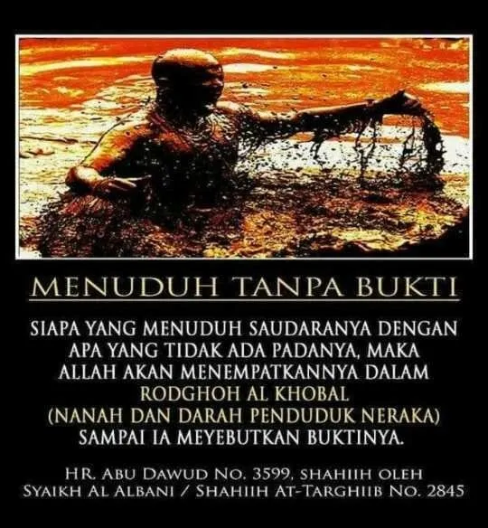 Jangan menuduh sembarangan