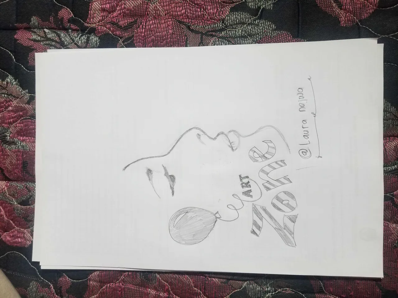 My Drawing - Face of ArtZone