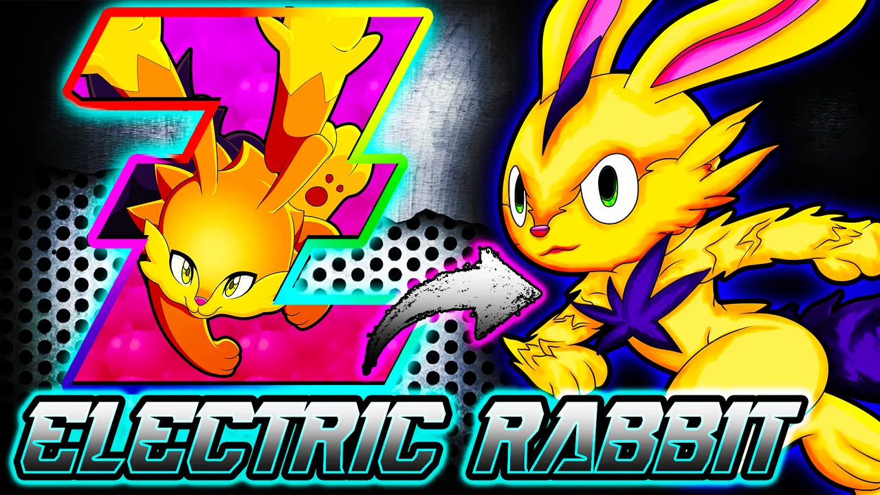 Drawing the fastest Electric Rabbit Holozing - Digital Art