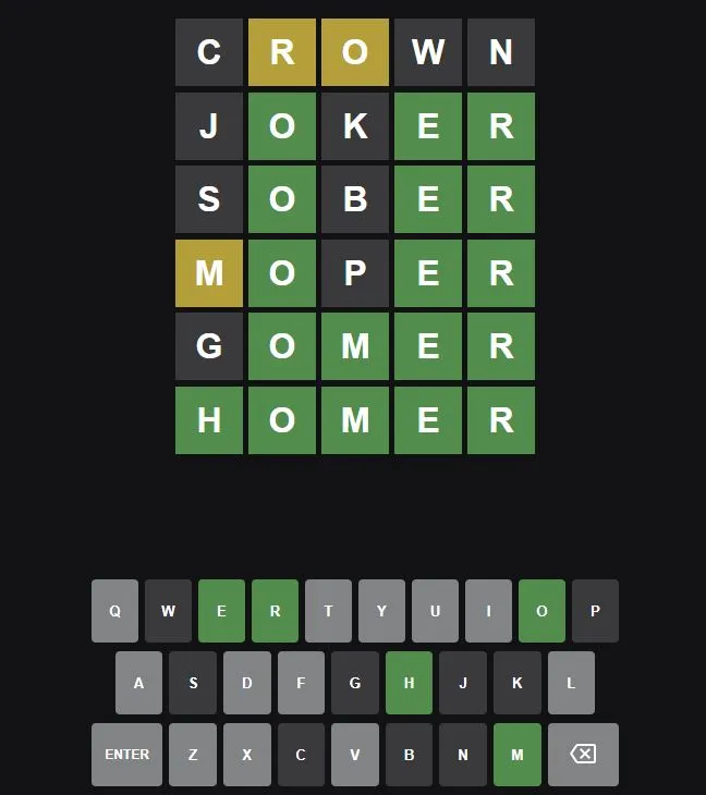 Wordle Report - Week 18