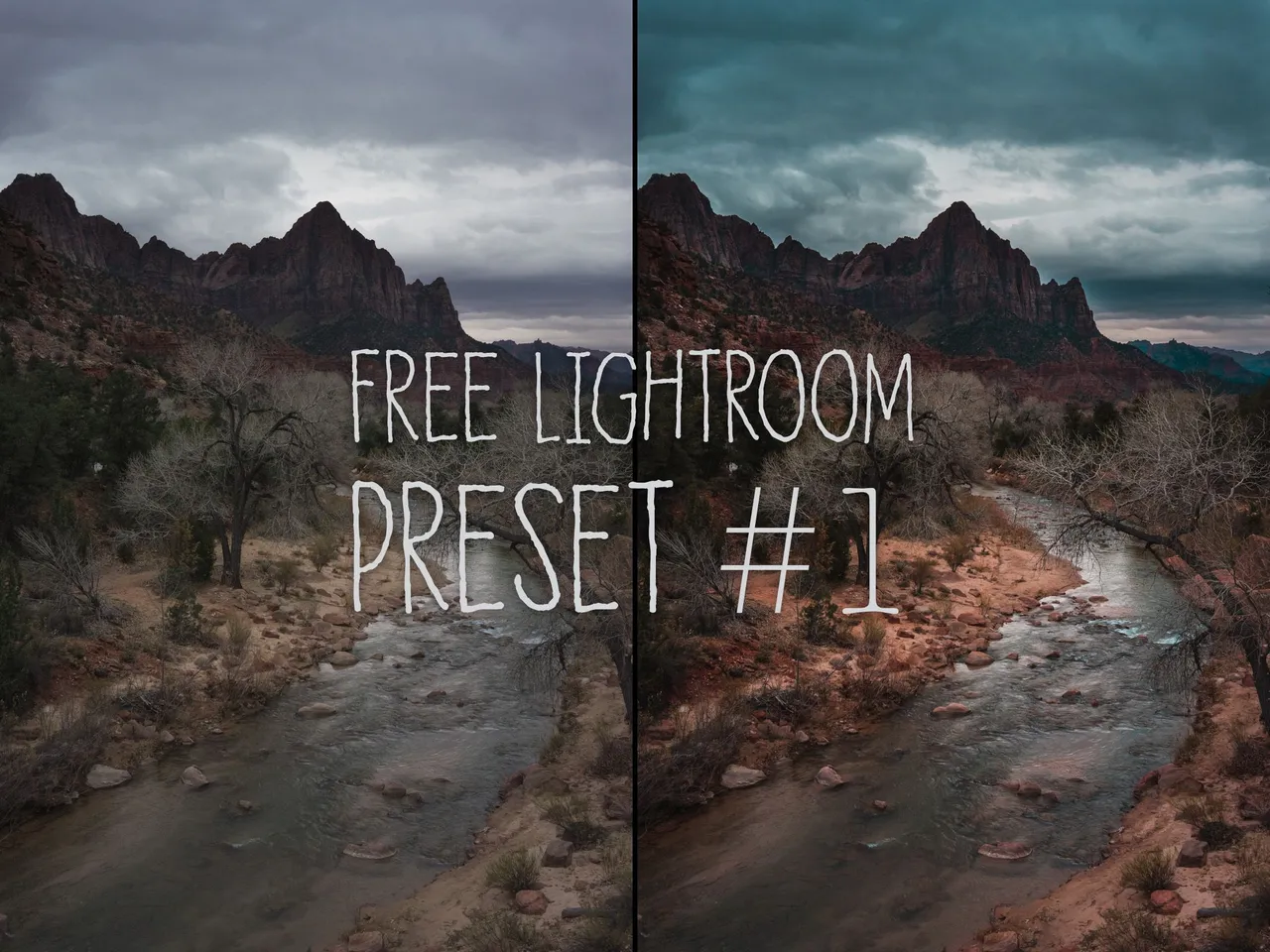 Free Original Lightroom Preset - Boost your cloudy landscapes pictu...