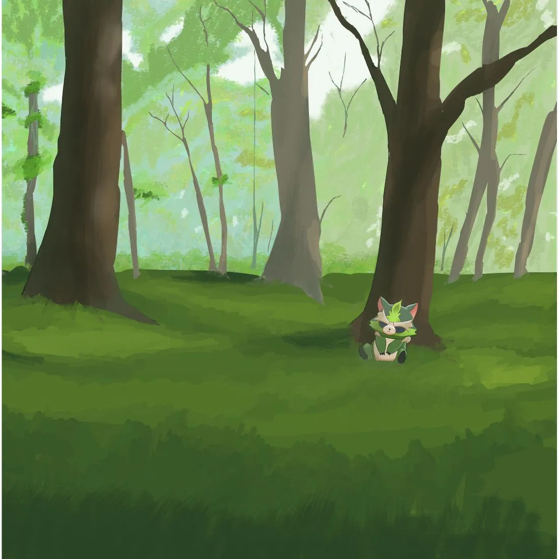 Drawing Wrackoo in the forest (Eng-Esp)