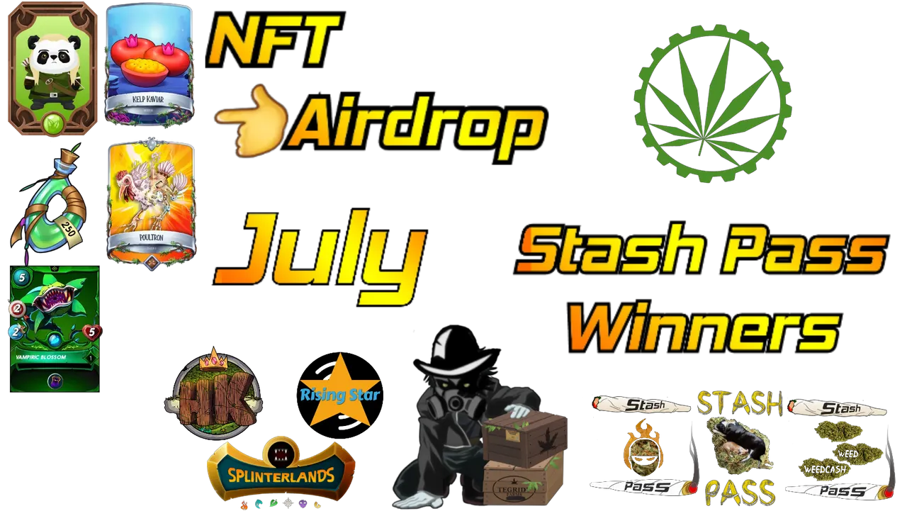 Stash pass winners + giveaways & more